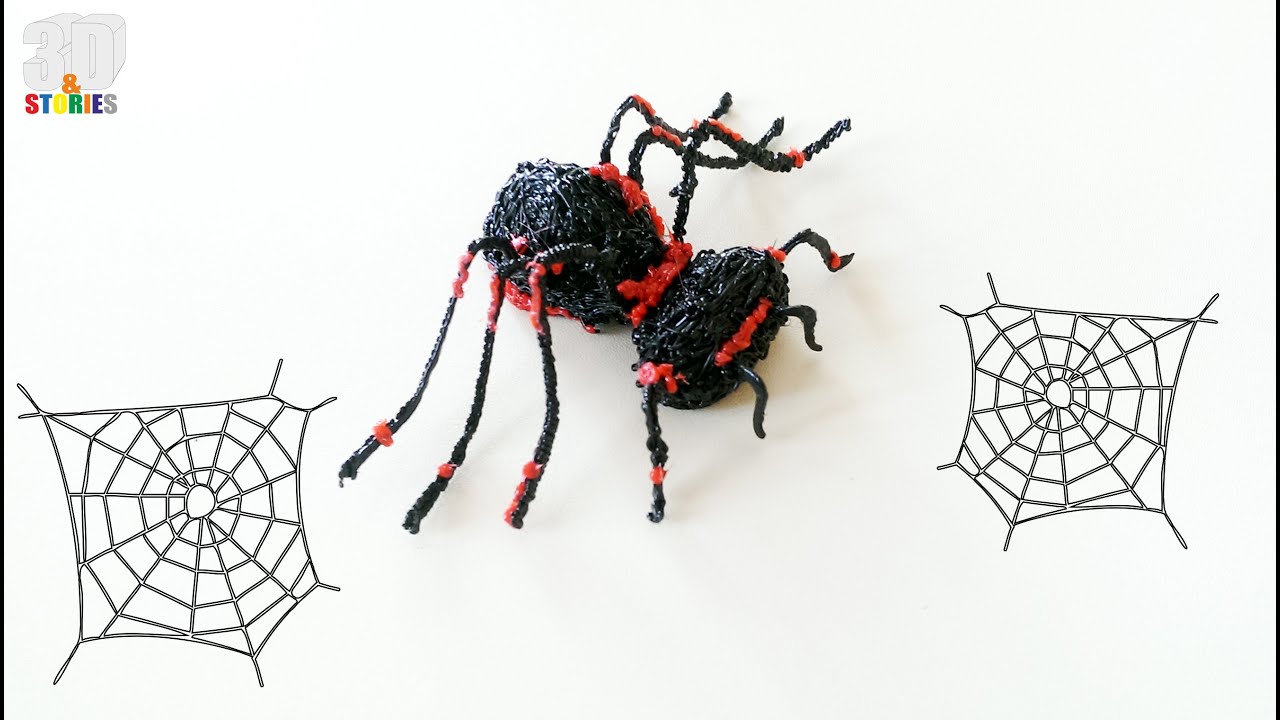 3D Design Spider with 3D Pen - YouTube
