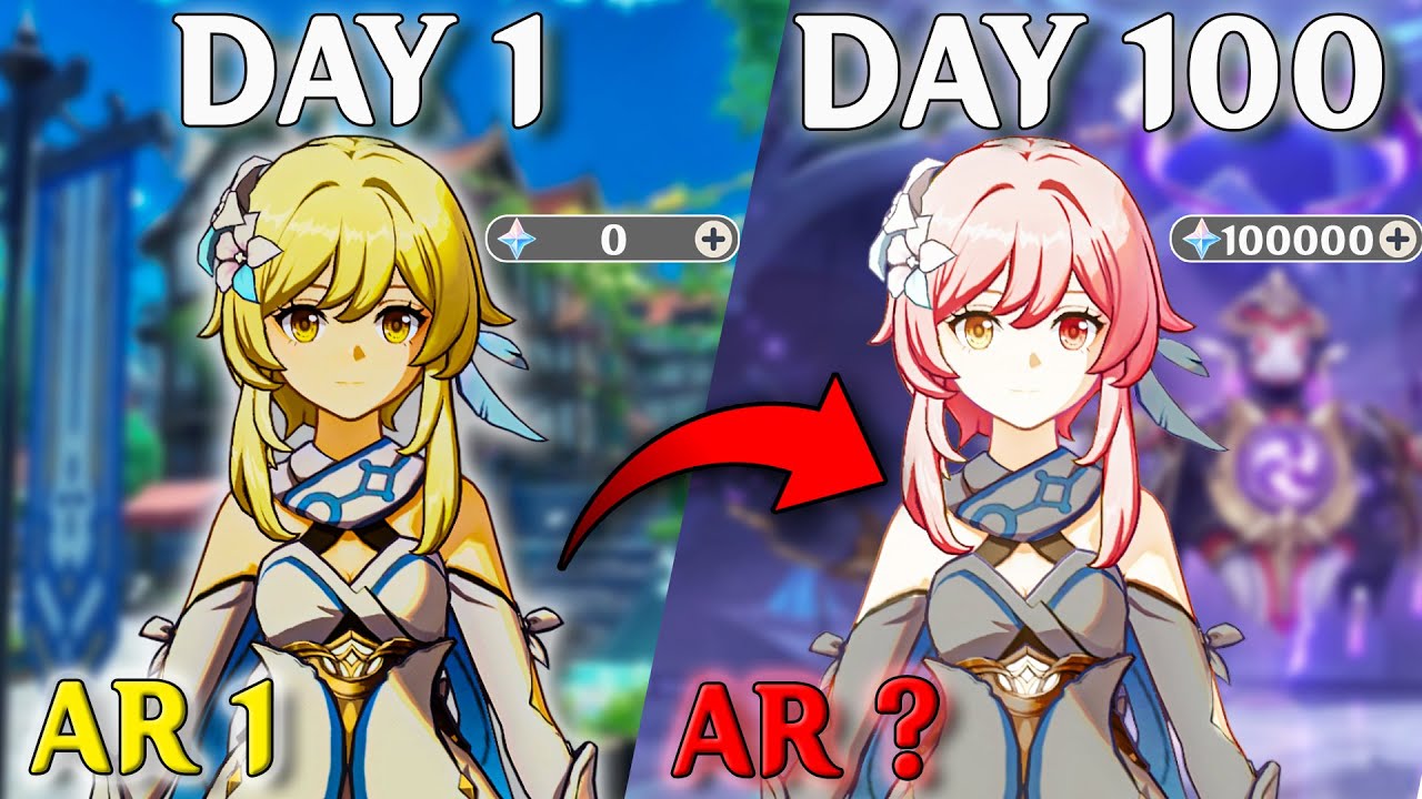 I Spent 100 days Saving ALL my Primogems on a F2P Account... (Genshin ...