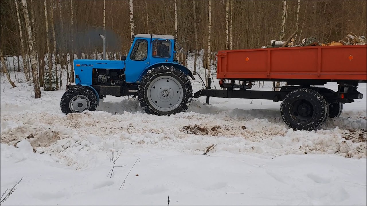 MTZ 52L Turbo in a forest - YouTube
