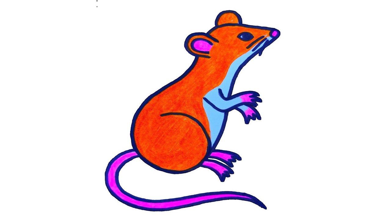 How To Draw A Mouse Standing Up