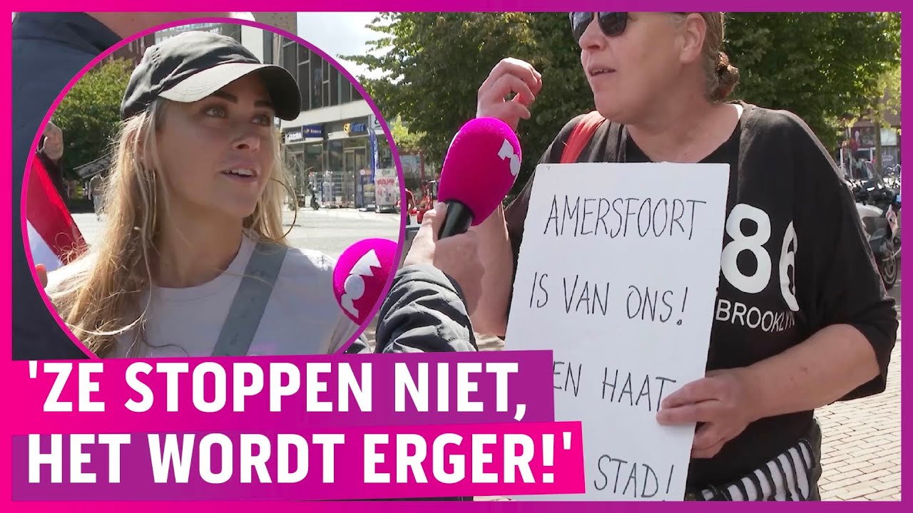 Antifa en azc-demonstranten clashen na moord op Lisa - YouTube