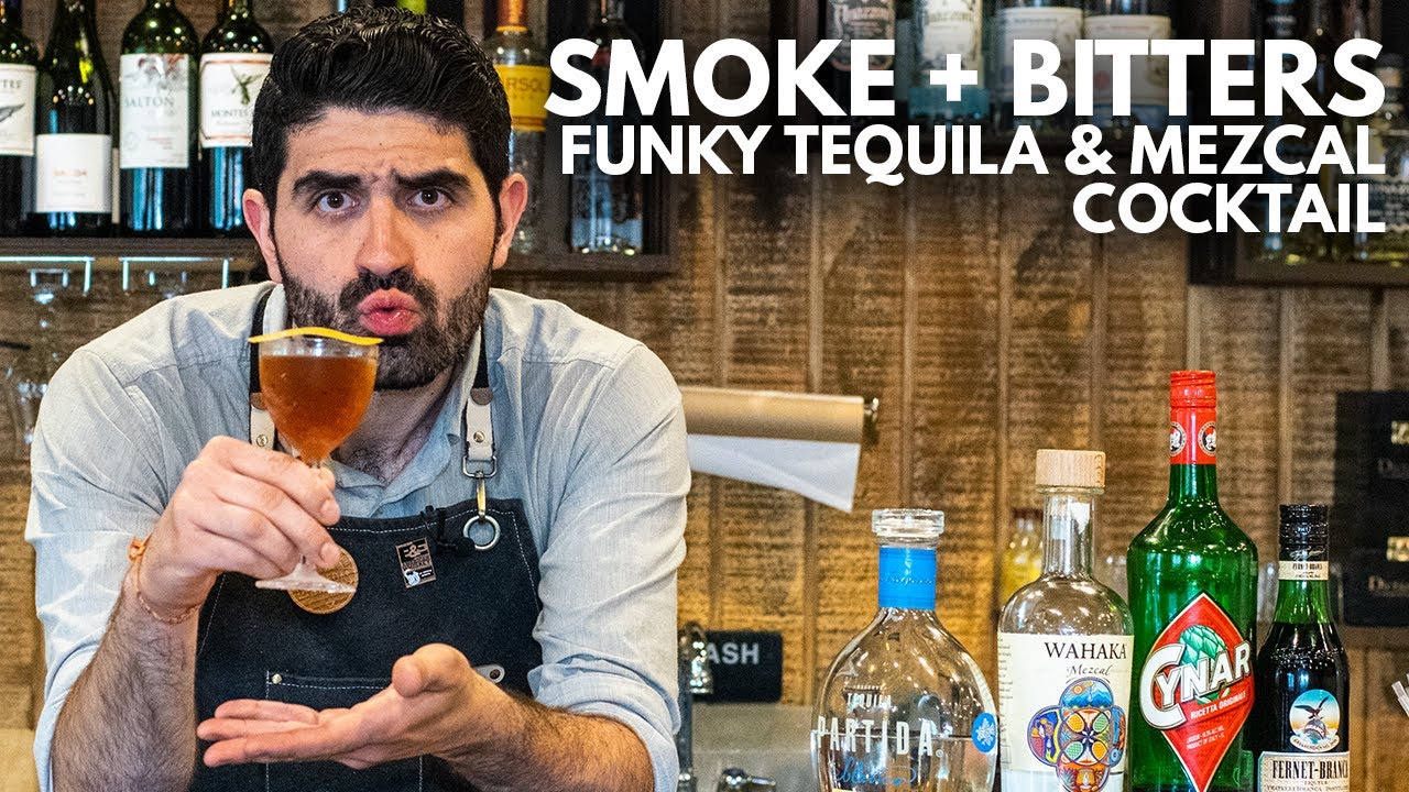 Funky Tequila & Mezcal Cocktail: The Smoke + Bitters - YouTube