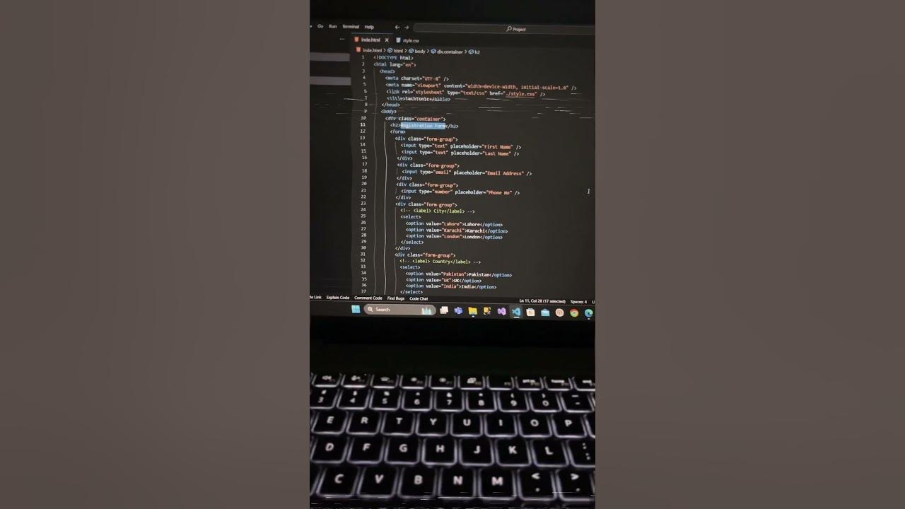 How To Create Form Using Html And Css Step By Step Htmlforms Css Htmlforms Html Youtube