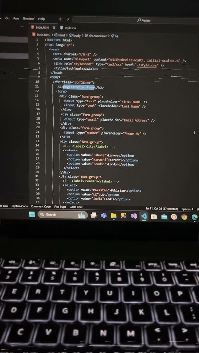 How To Create Form Using Html And Css Step By Step Htmlforms Css Htmlforms Html Youtube