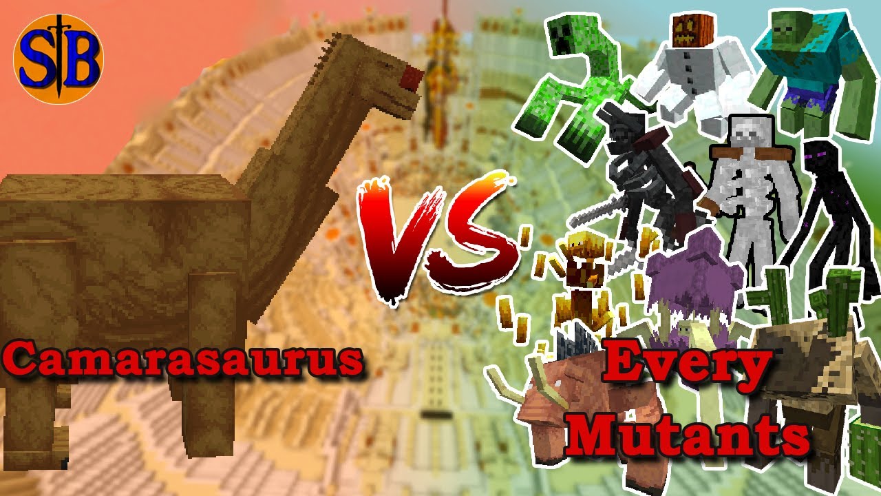 Camarasaurus vs Every Mutant Monsters | Minecraft Mob battle - YouTube