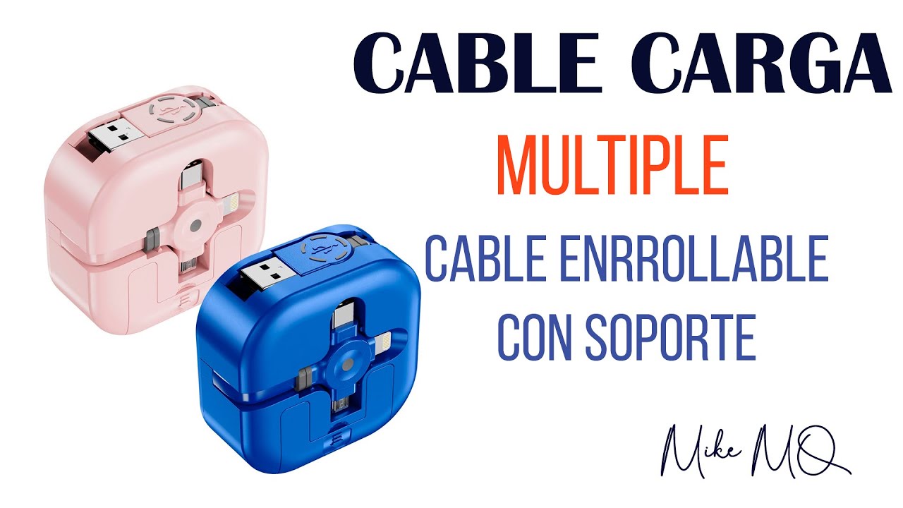 Cable de Carga Múltiple. Compacto, cable extensible y fácil de llevar ...