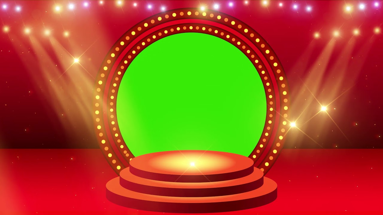 The Greatest Show Background Animation Green Screen Wedding Frame ...