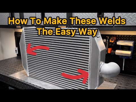 Tig Welding Aluminum Intercooler End Tanks The Easy Way - YouTube