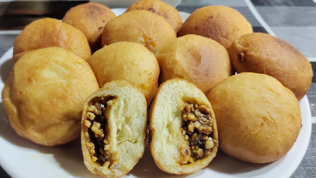 ROTI KESUKAAN ANAK - ANAK DI PAGI HARI || Roti Goreng Isi Kacang Gula ...