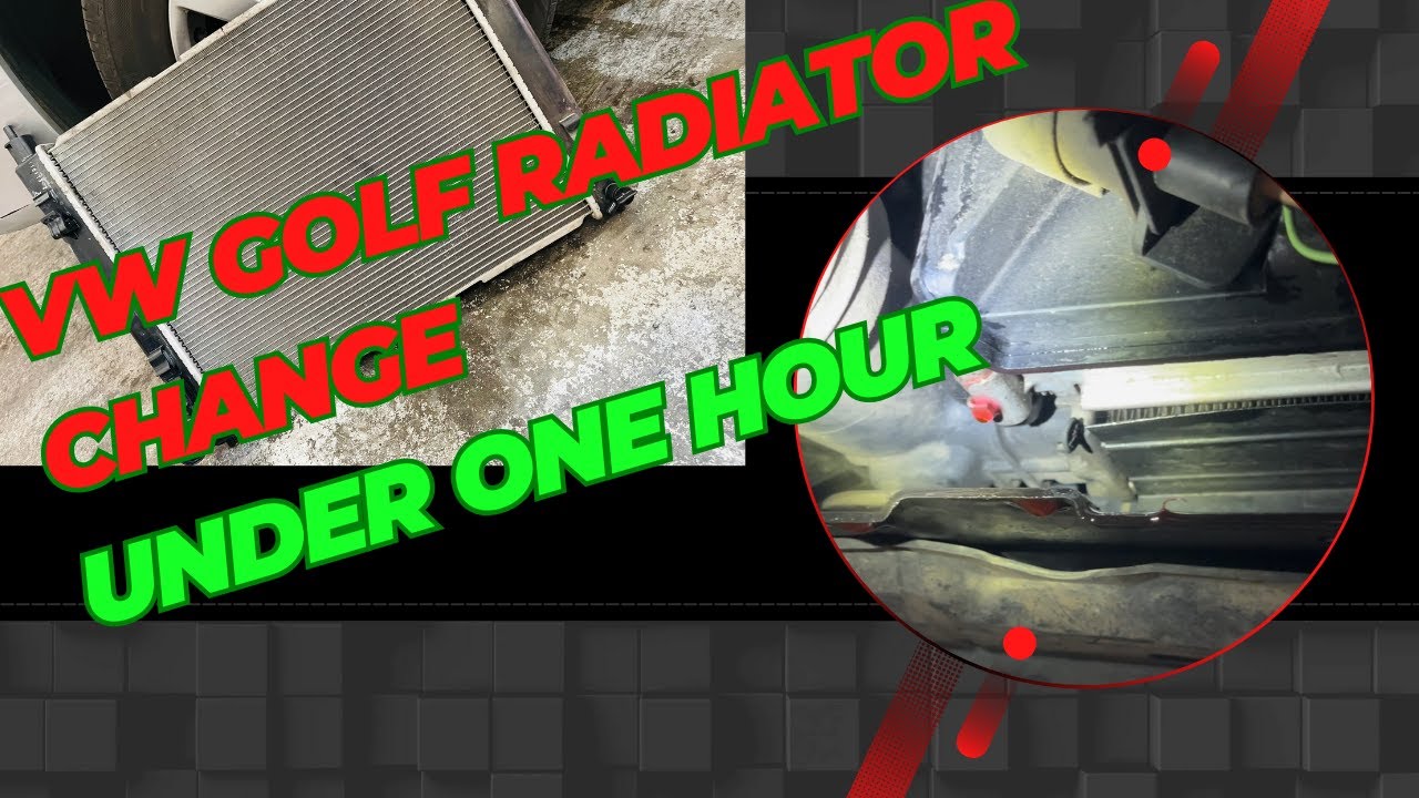VW golf Coolant leak #Replace radiator VW golf - YouTube