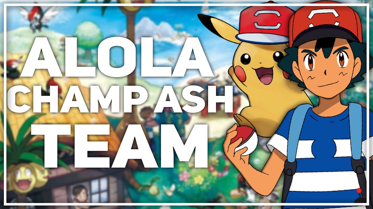 ALOLA CHAMP ASH TEAM 🕹️ Pokémon Schwert & Schild Themen Team - YouTube