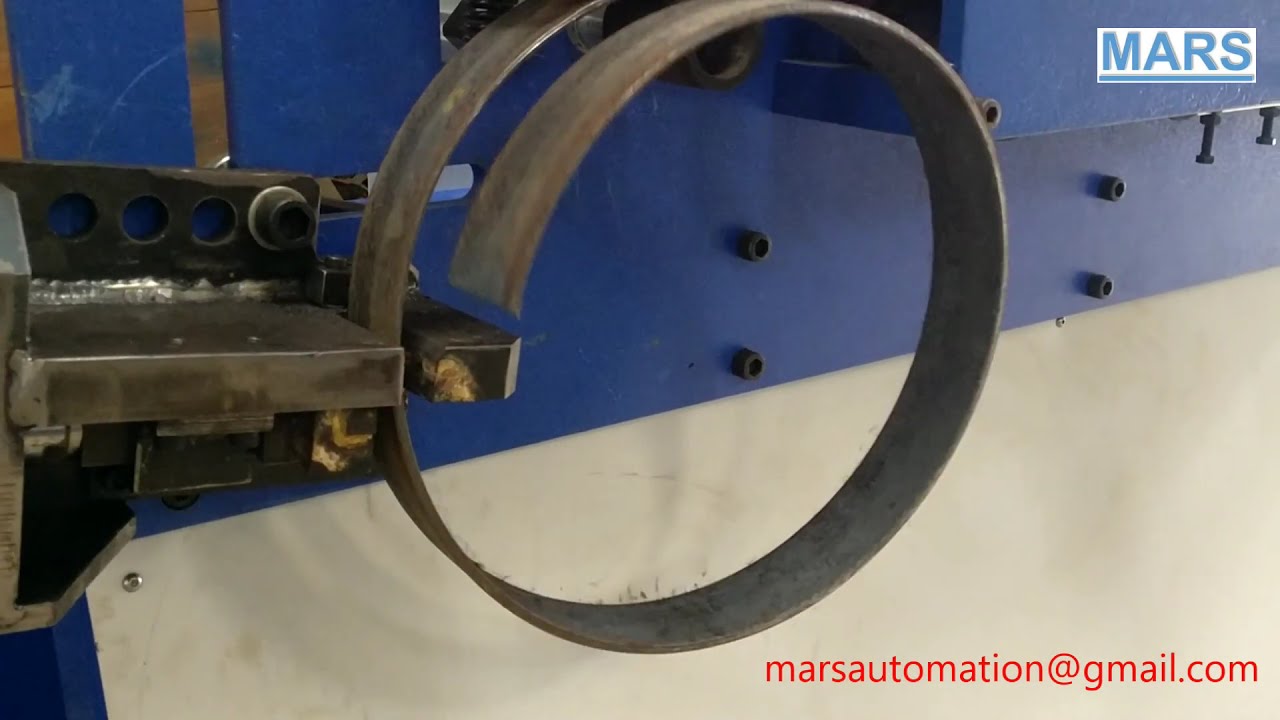 50 X 5 FLAT BAR RING MAKING MACHINE - YouTube