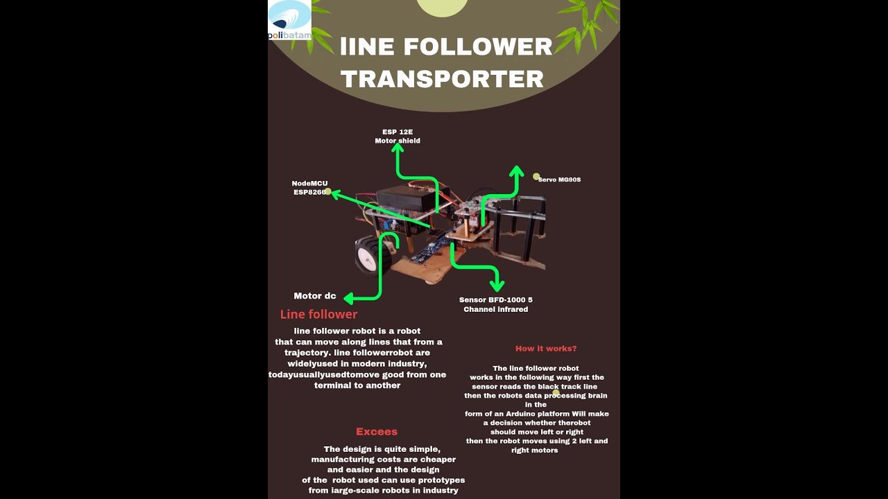 Robot line follower transporter - YouTube