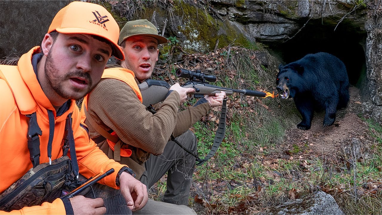 2 Days Hunting ANGRY Black Bears in CAVES with Kirk Price!! - YouTube