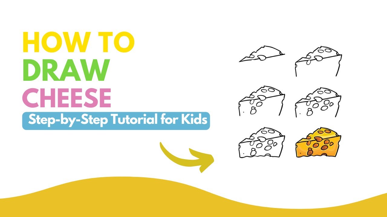 Draw the Cheesiest Slice Ever 🧀 Easy & Fun Art Tutorial for Kids - YouTube