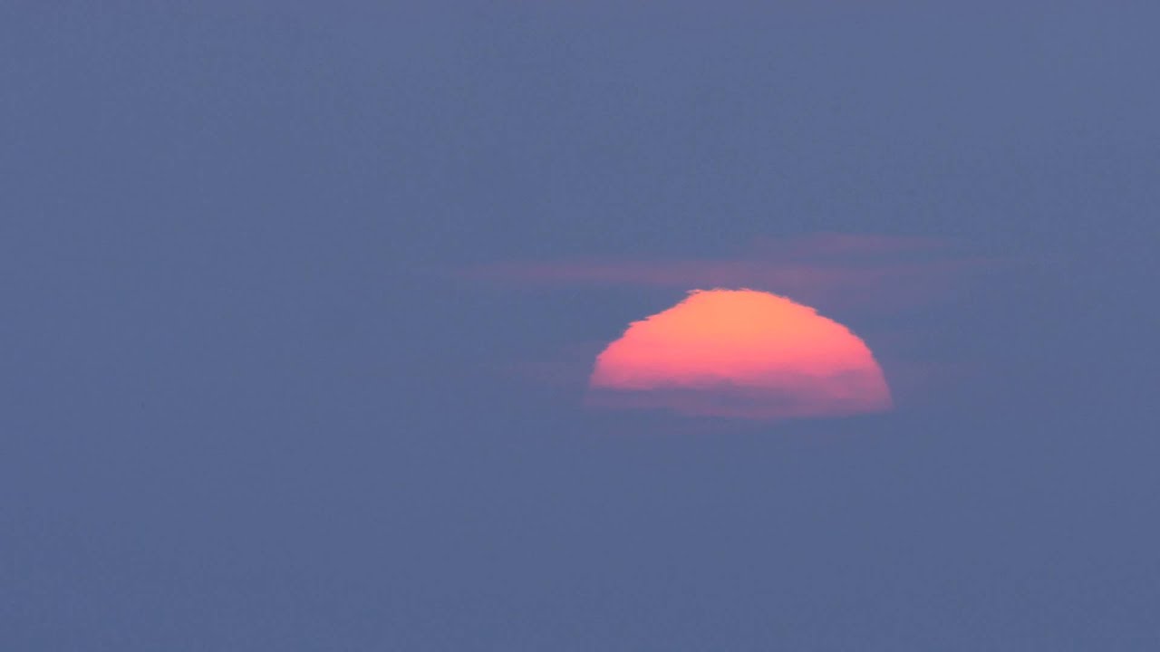 Sunset 2014/11/29 4k - YouTube