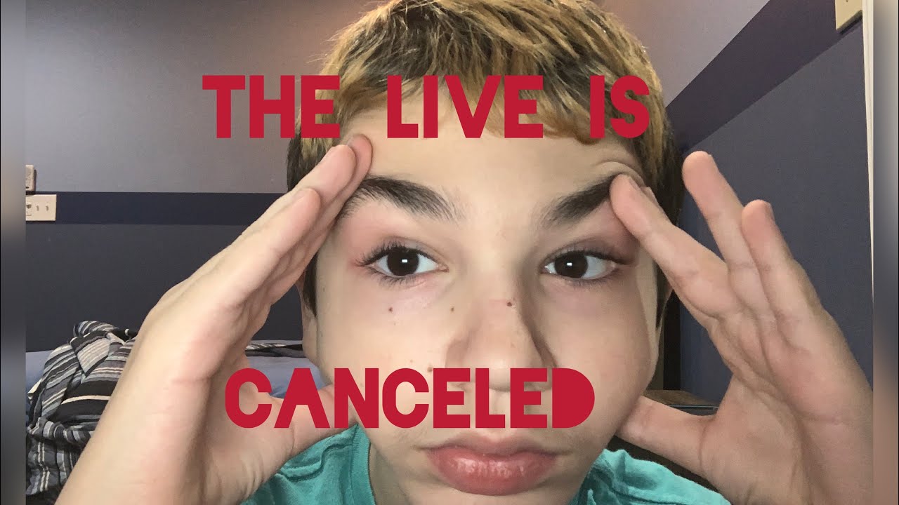 the live stream is canceled - YouTube