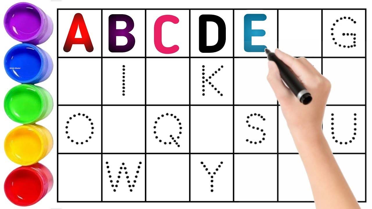 Learn abcd, Alphabets and numbers , counting 123 , How to writing abc ...
