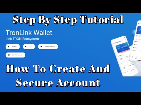 How To Create And Secure Tronlink wallet|Tronlink Account Recovery ...