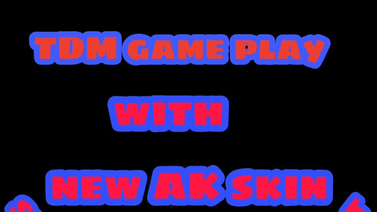 TDM gameplay with new AK skin subscribe and support - YouTube