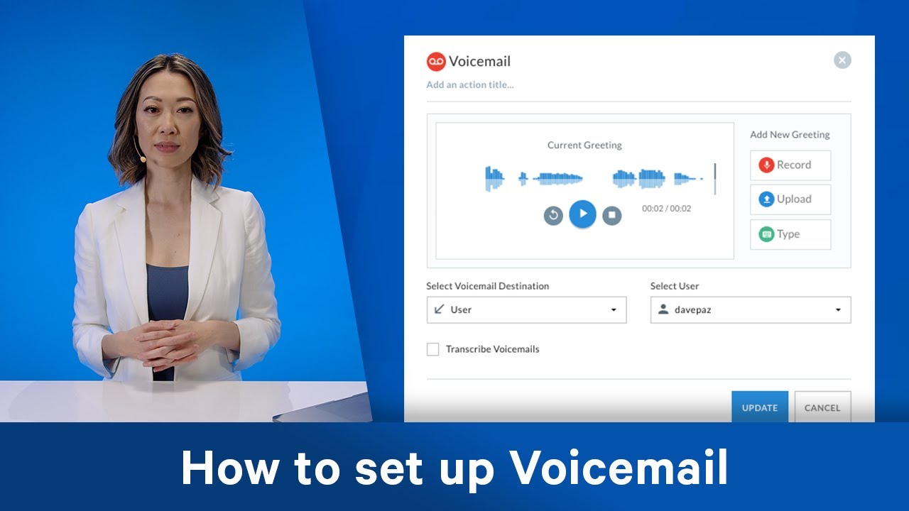 Set up a Company Voicemail - YouTube