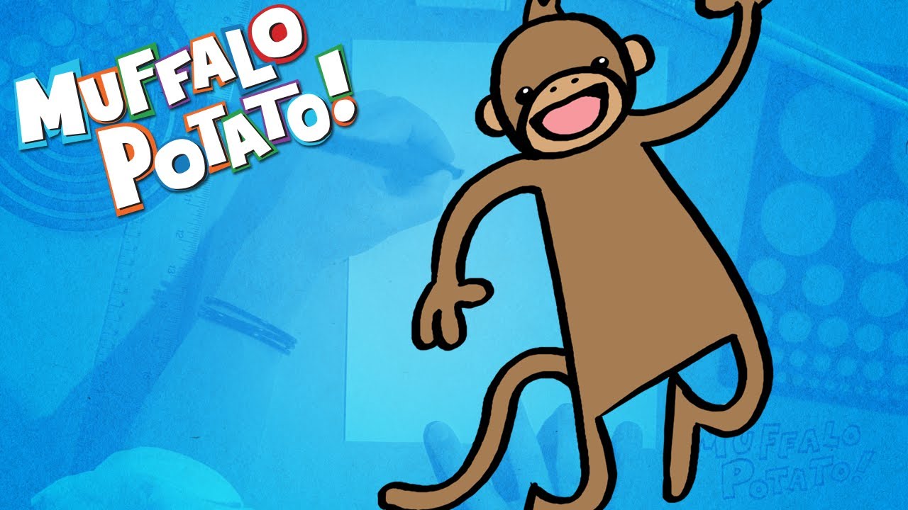 How To Draw A MONKEY Using Numbers And Letters! - YouTube