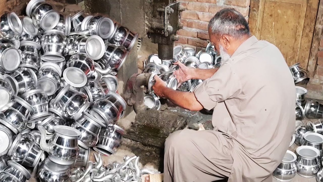 Silver utensils making Process - YouTube