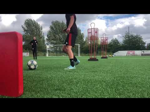 Manchester United player Dion McGhee Looking sharp during a session with RH!