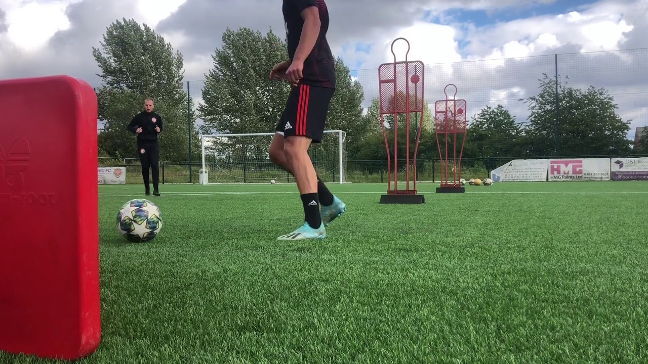 Manchester United player Dion McGhee Looking sharp during a session ...