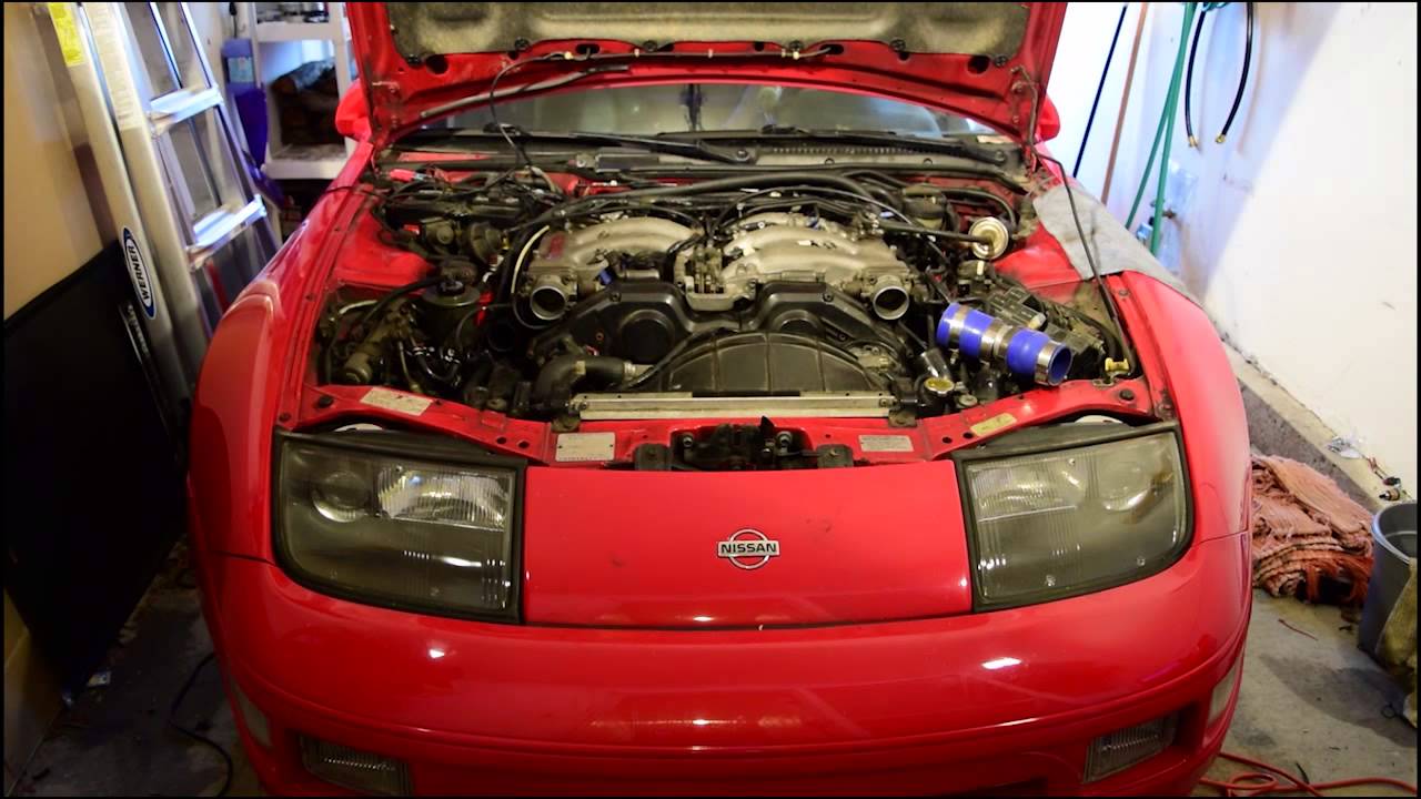 Nissan 300ZX Twin Turbo - First Startup after Plenum Pull / Injector ...