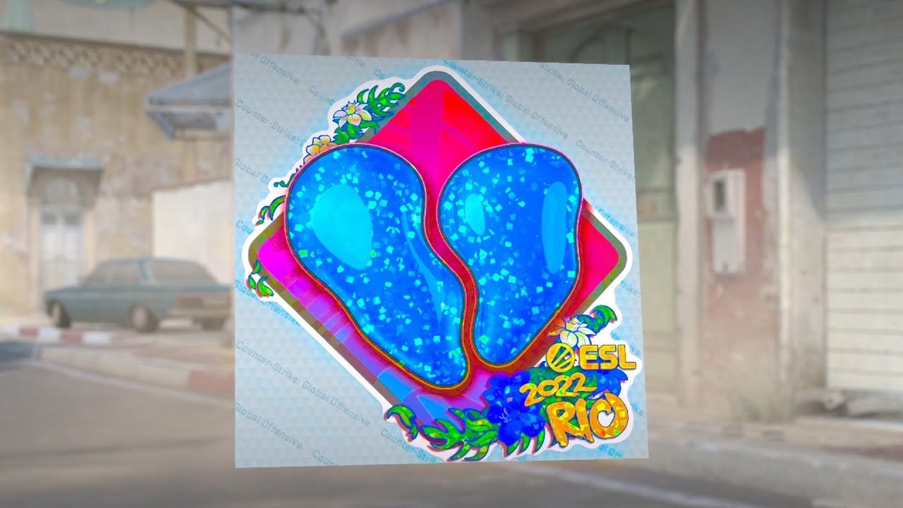 CS2 Updated 00NATION Glitter Sticker - YouTube