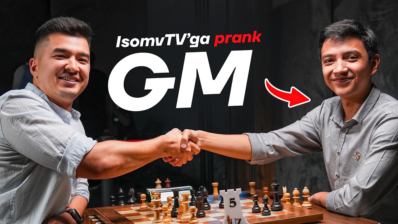 PRANK! ISOM TV "YASHIRIN" GROSSMEYSTERNI YUTA OLADIMI? | UZCHESS - YouTube