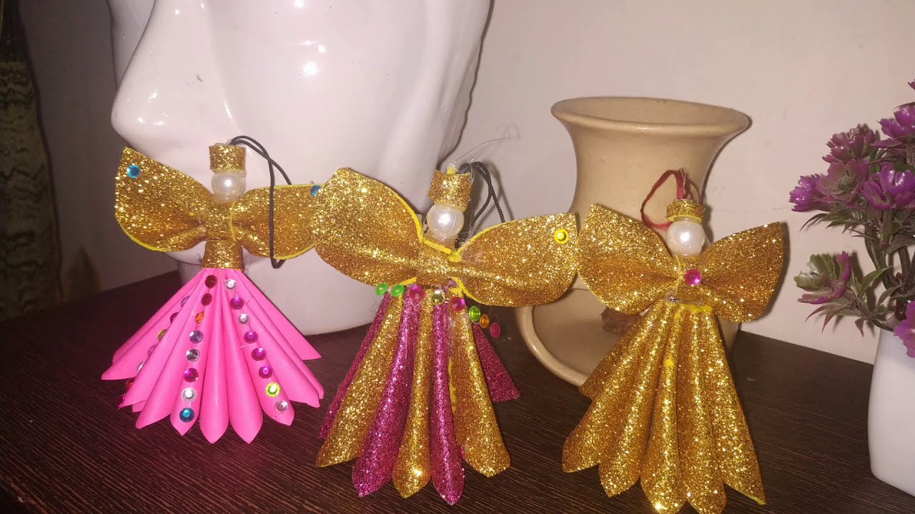 easy angel for Christmas at home !! how to make angel at home #DIY ...