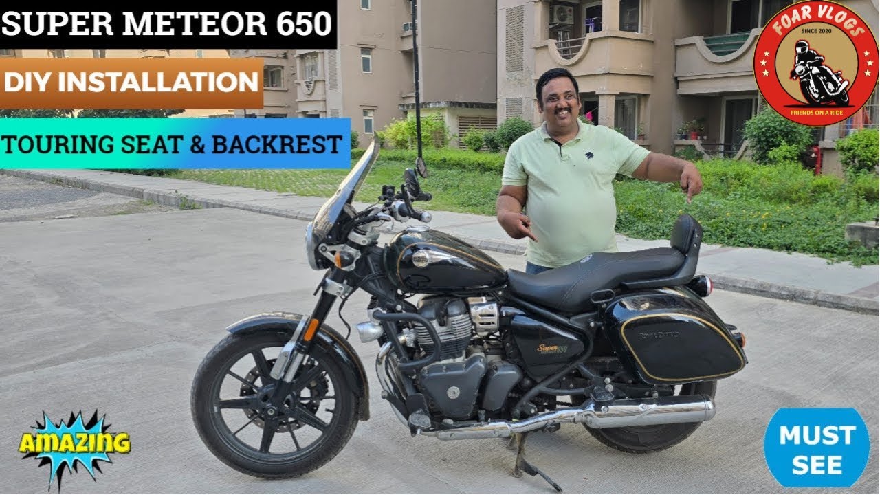 Unlocking Comfort: Installing the Super Meteor 650 Backrest & Touring ...