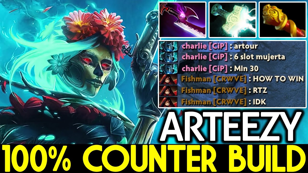 ARTEEZY [Muerta] 100% Counter Build Free Hit Gunslinger Dota 2 - YouTube