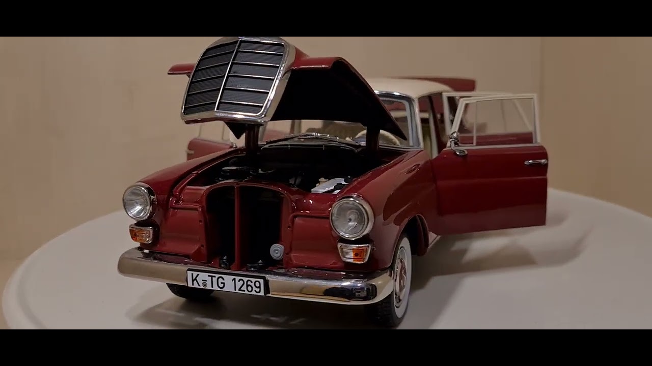 Mercedes Benz 200 Heckflosse 1/18 Norev ,open Doors - YouTube