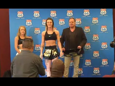 Amy Pirnie vs. Sandra Godvik - Weigh-in Face-Off - (Lion Fight 54 ...