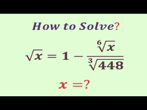 An Amazing method to solve this radical equation | Olympiad Question ...