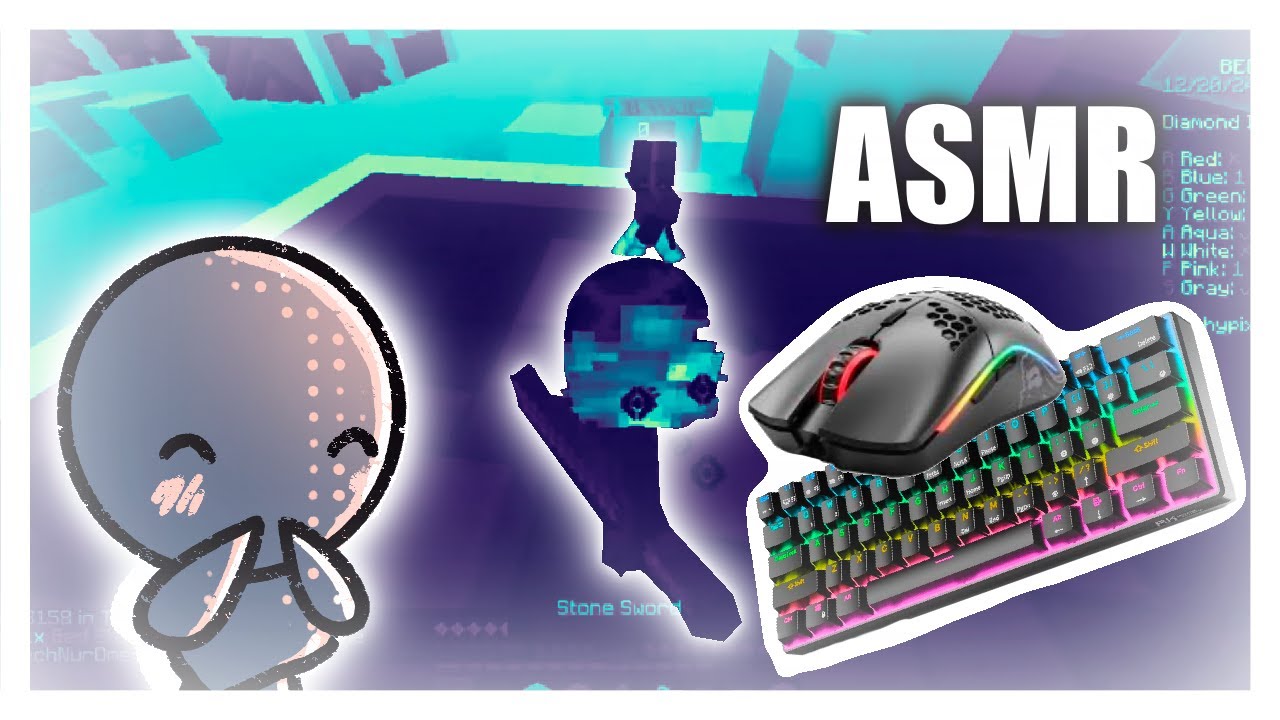 Bedwars with KEYBOARD and MOUSE Sounds! (P2) | Bedwars ASMR - YouTube