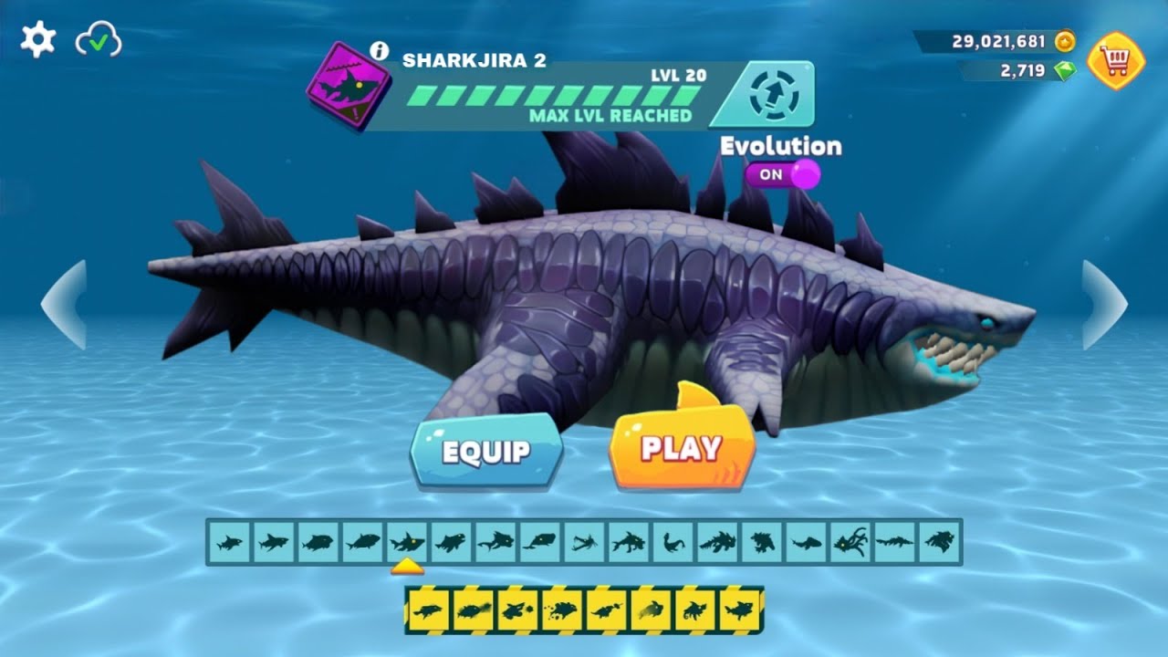 NEW SHARKJIRA GAMEPLAY IN HUNGRY SHARK EVOLUTION NEW MAP - Hungry Shark ...