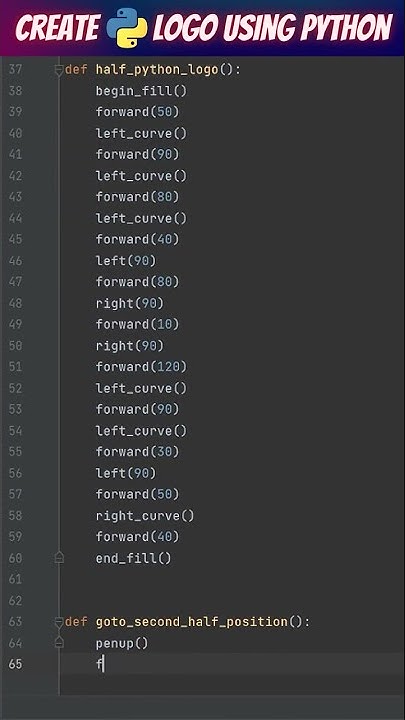Draw Python Logo Using Python Turtle Shorts Python Pythonturtle Pythonlogo Pythonshorts