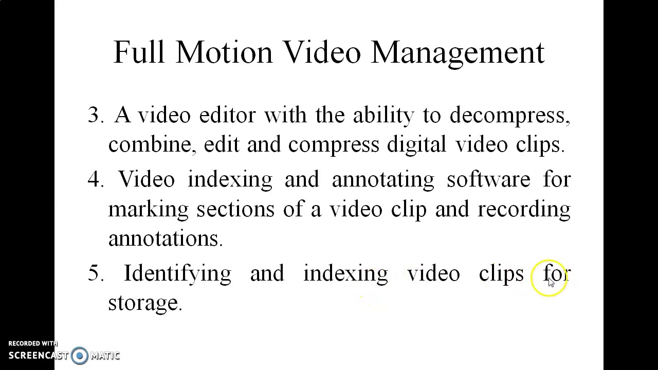 Full Motion Video Management - YouTube
