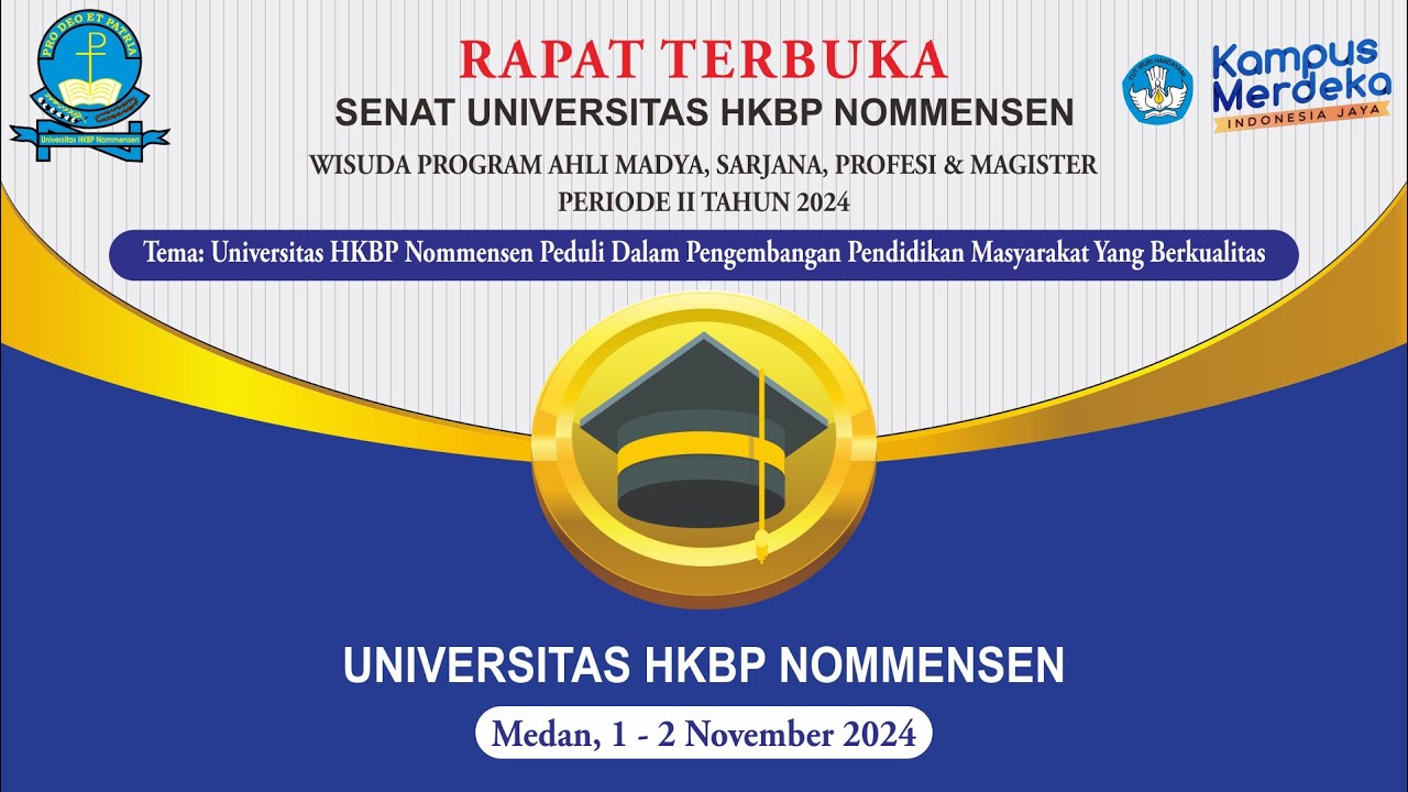 Rapat Terbuka Senat Universitas HKBP Nommensen - Wisuda Periode II 2 ...