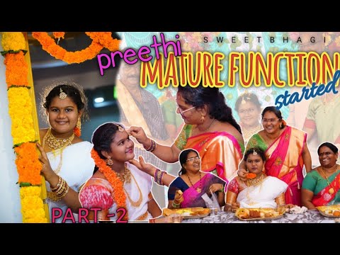 preethi mature function started for part -2 perantalla bojanam - YouTube