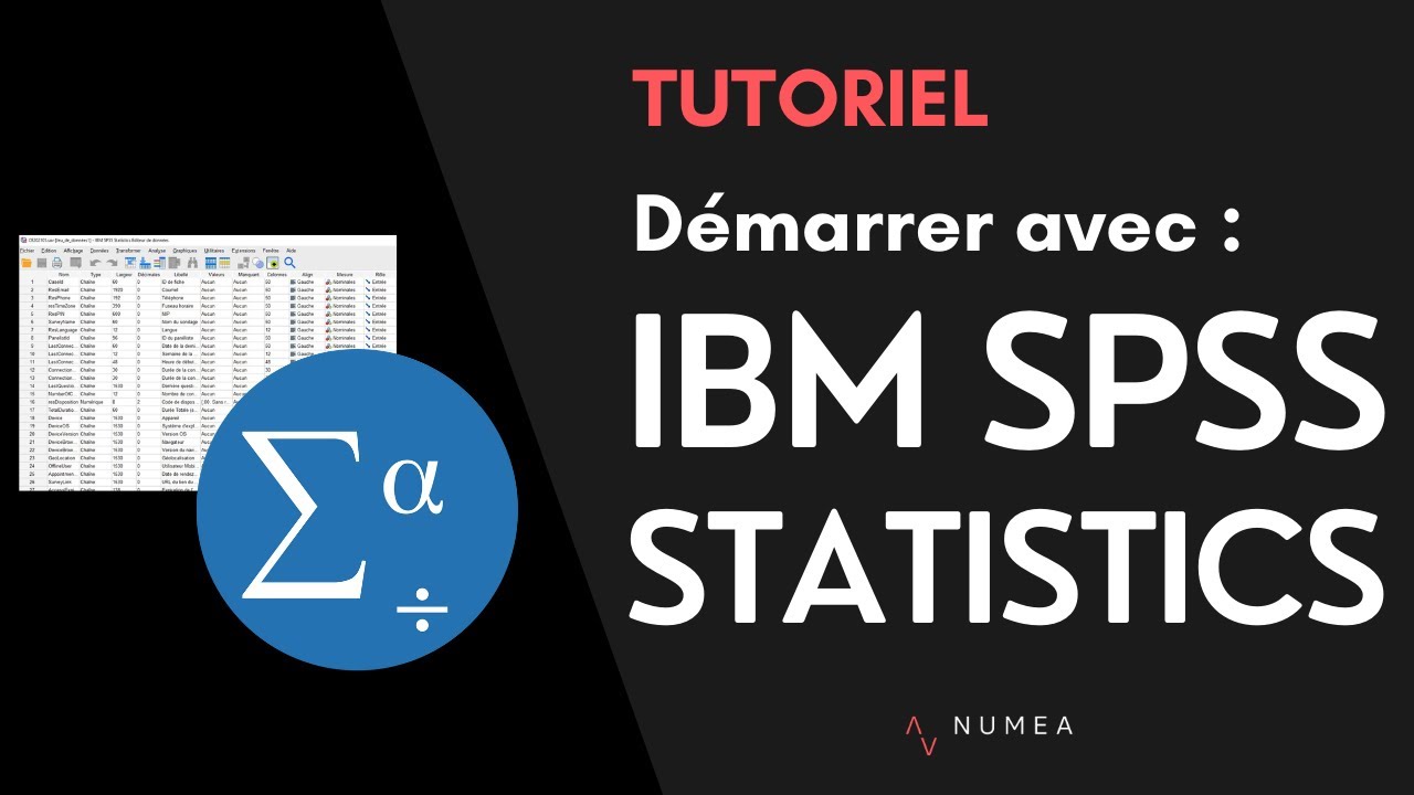 Tutoriel : Démarrer avec IBM SPSS Statistics - YouTube