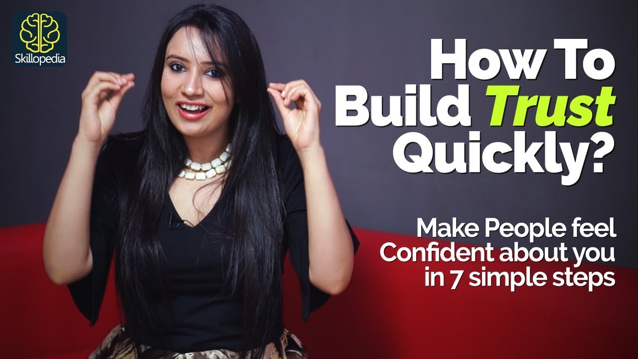 How to build Trust and Confidence in people? Personality Development ...