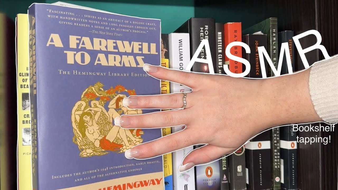 ASMR: Bookshelf Tapping | Book and Book Spine Sounds ! | Fast Tapping ...