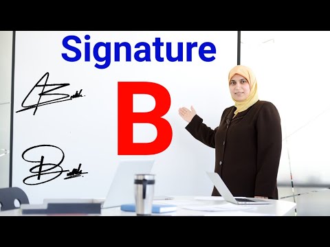B signature | B letter signature style | B name signature style ...
