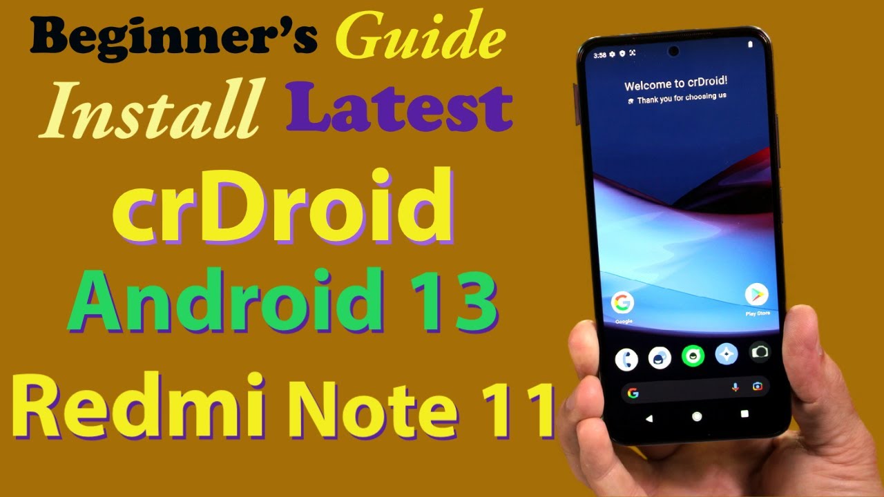Install crDroid Android 13 on Redmi Note 11 اردو हिन्दी - YouTube