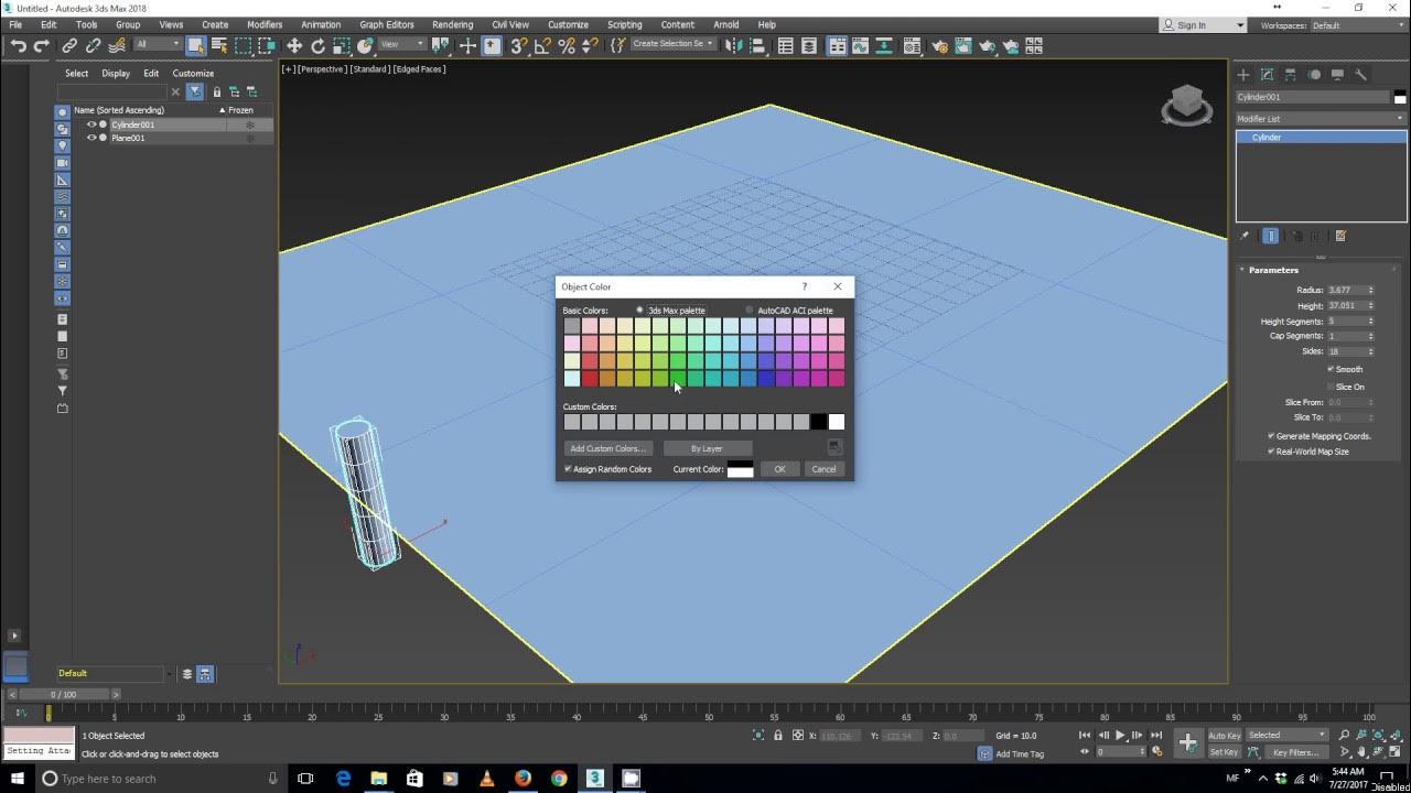 3ds max animation Tutorial - attachment constraints - YouTube